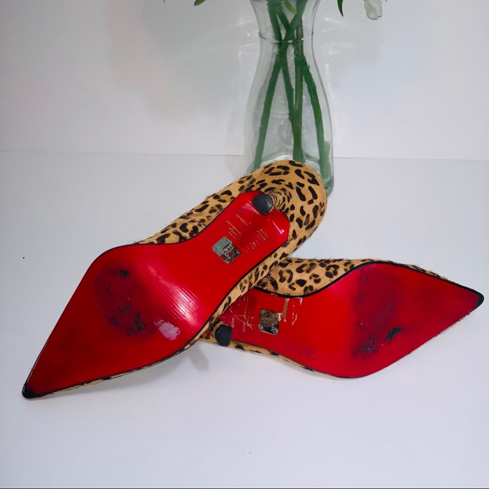 Bakers Leopard Print Red Sole Heels - Gem